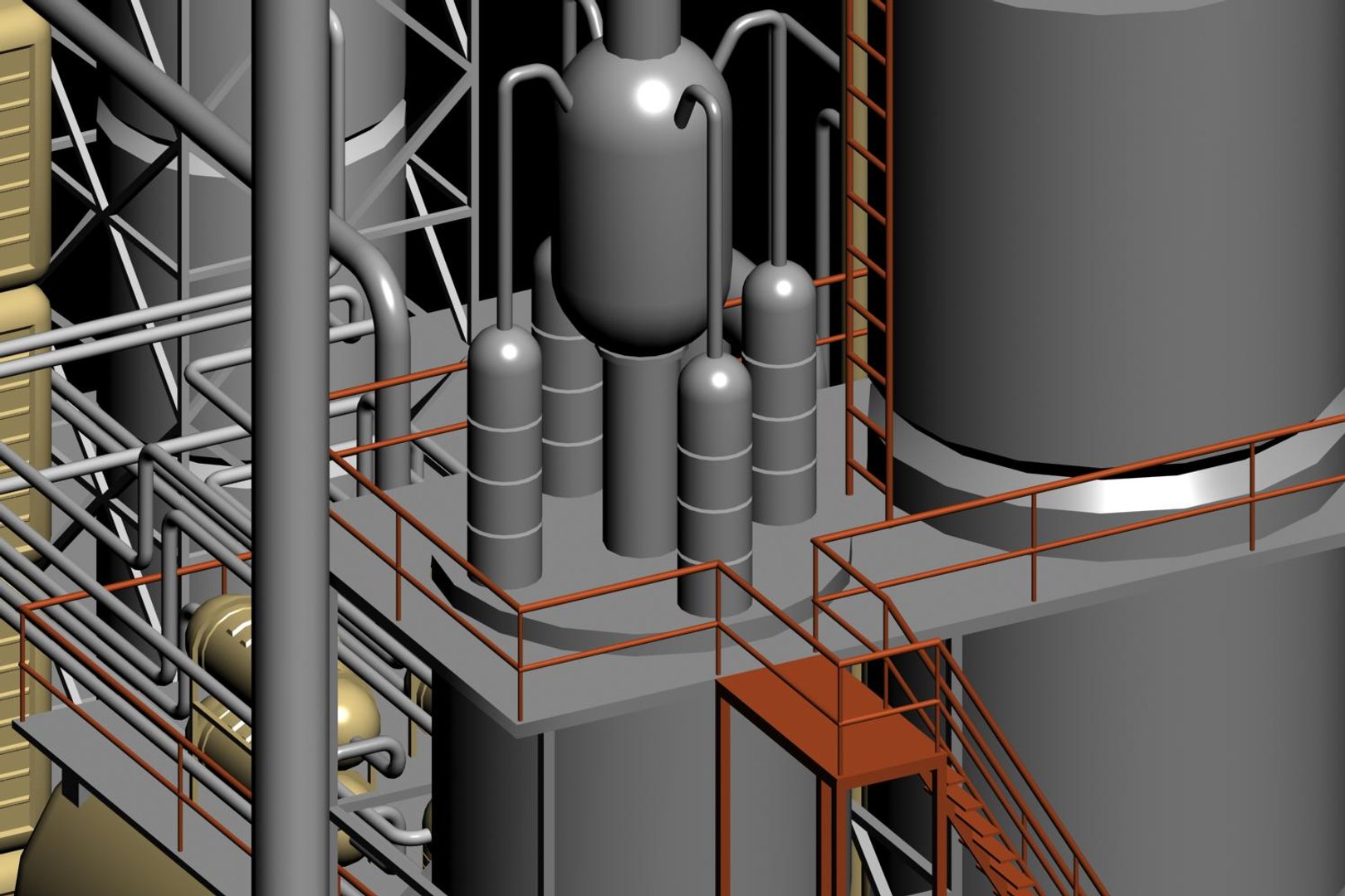 Futuristic Factory 3D Model - TurboSquid 1374625