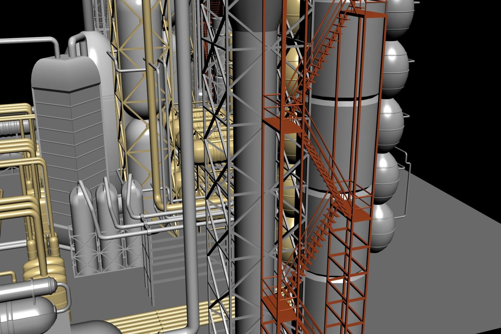 Futuristic Factory 3D Model - TurboSquid 1374625