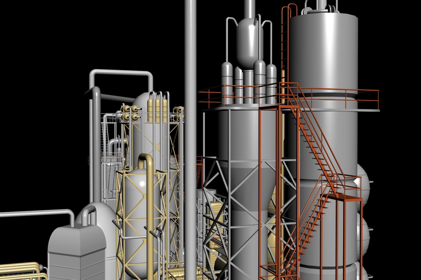 Futuristic Factory 3D Model - TurboSquid 1374625