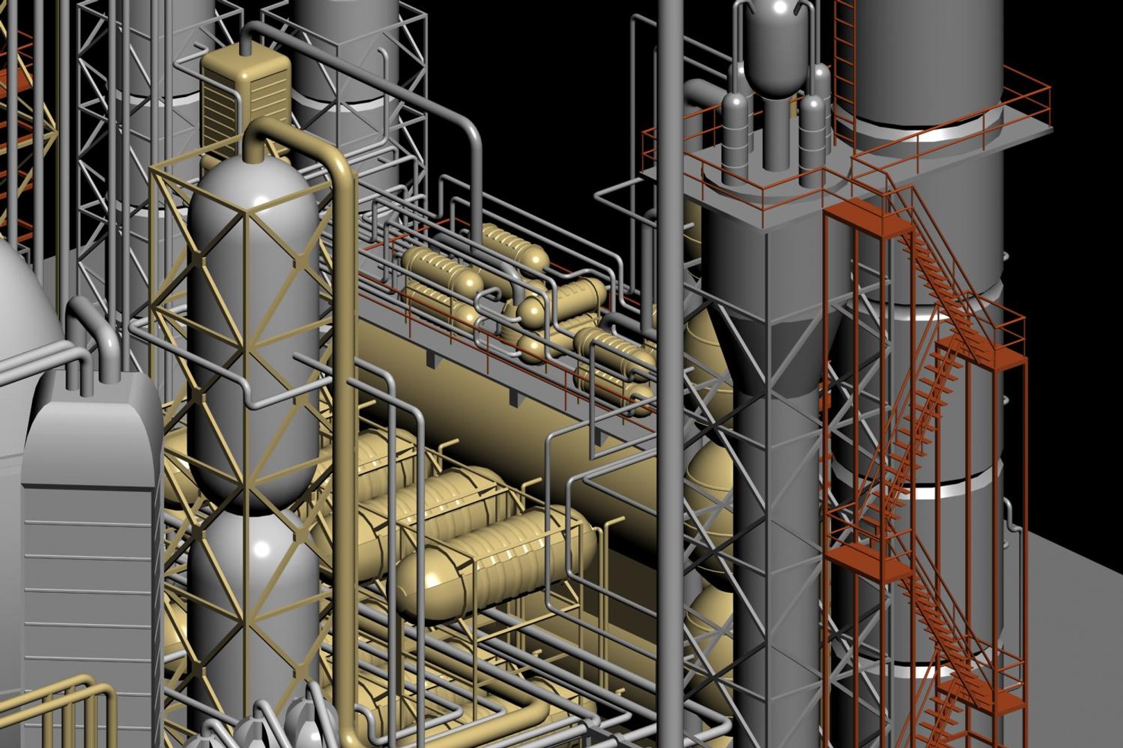 Futuristic Factory 3D Model - TurboSquid 1374625