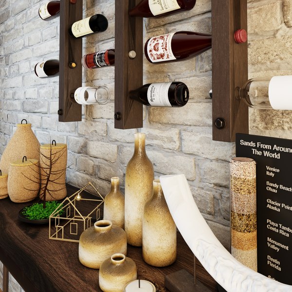 3D Wine Rack WR7 - TurboSquid 1728655