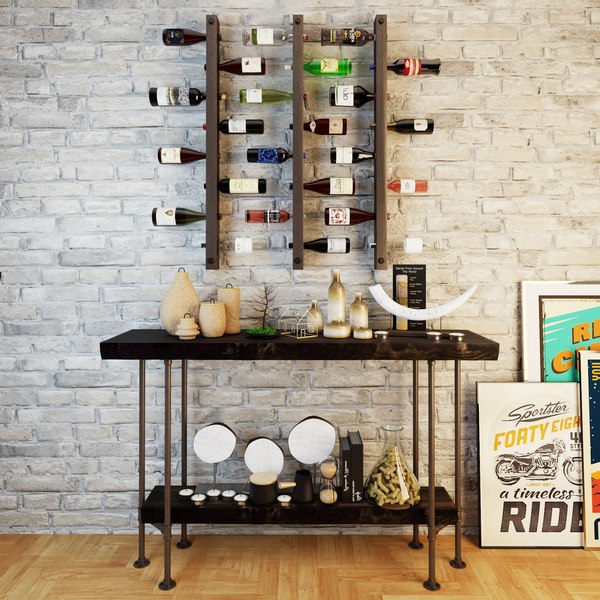 3D Wine Rack WR7 - TurboSquid 1728655