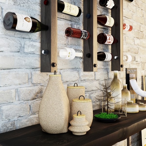 3D Wine Rack WR7 - TurboSquid 1728655