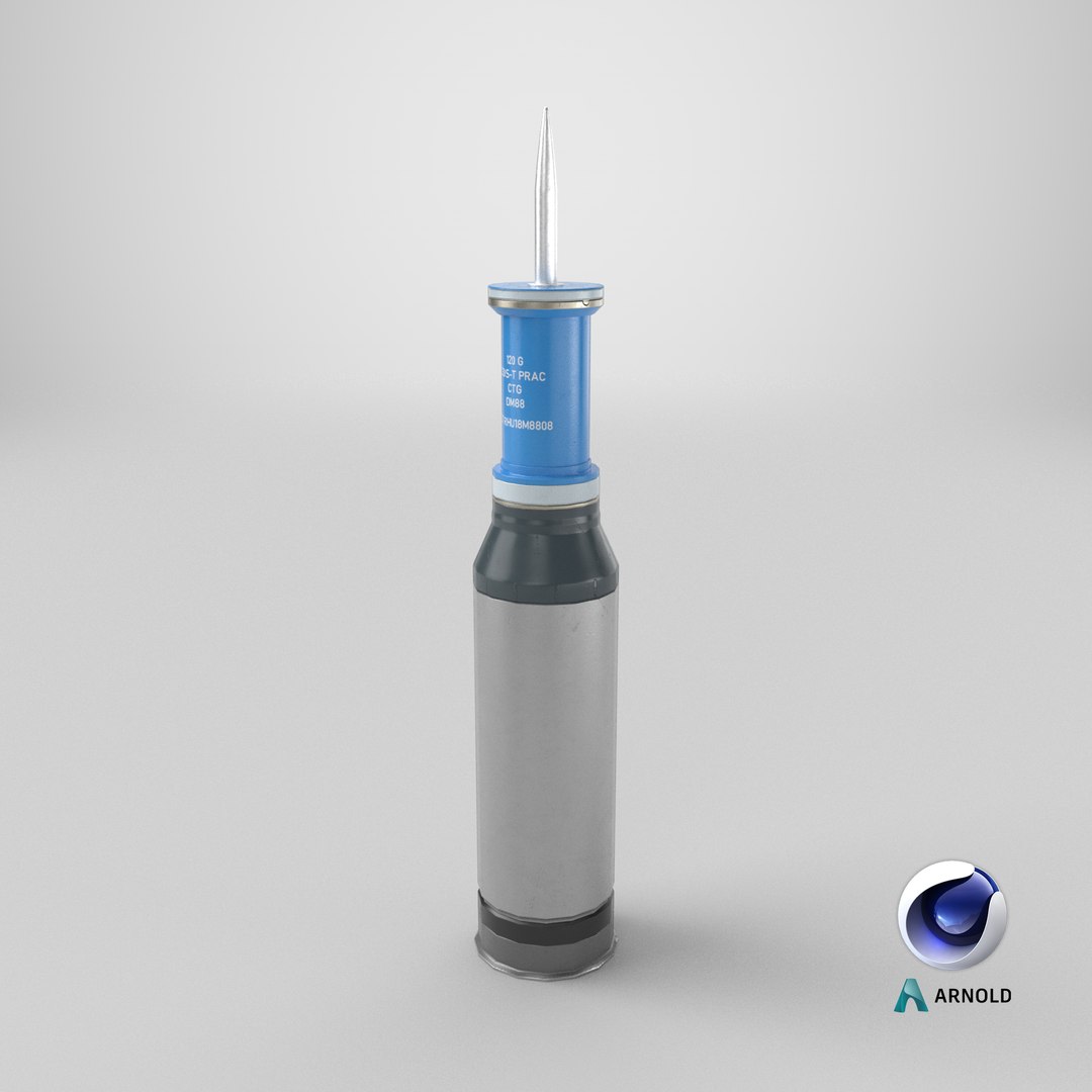 3D DM88 Round Shell 120MM Model - TurboSquid 2486428