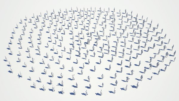 modelo 3d Paquete de personas Low Poly - 296 Personas - TurboSquid 1403637