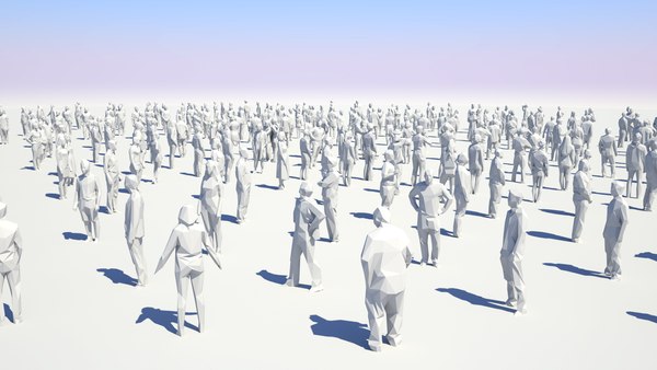 modelo 3d Paquete de personas Low Poly - 296 Personas - TurboSquid 1403637