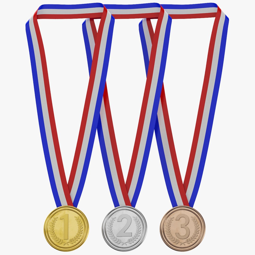 Sports Medals Collection 3D - TurboSquid 2110220