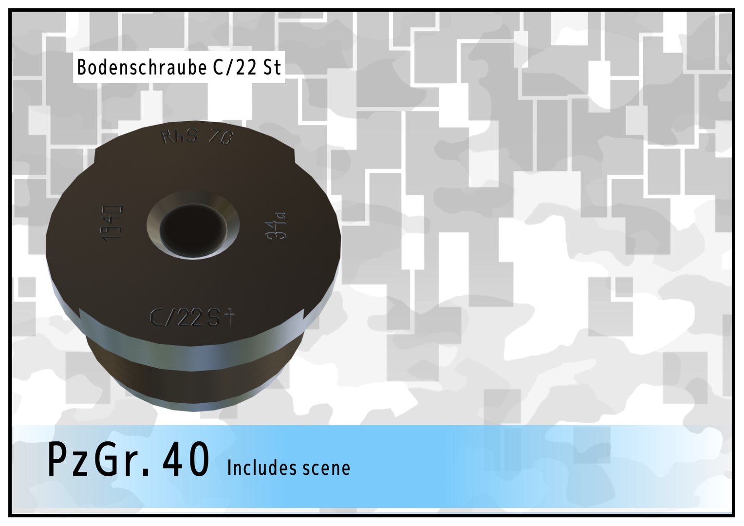 3D German 8 Cm Pzgr Model - TurboSquid 1560961
