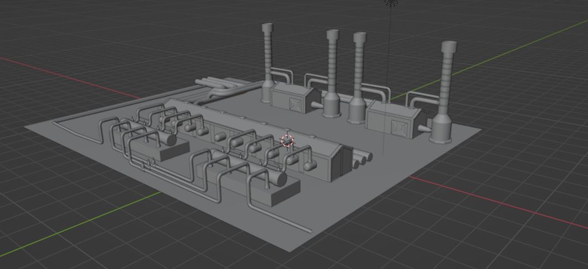 Factory Low-poly 3D Model 3D Model - TurboSquid 2334244