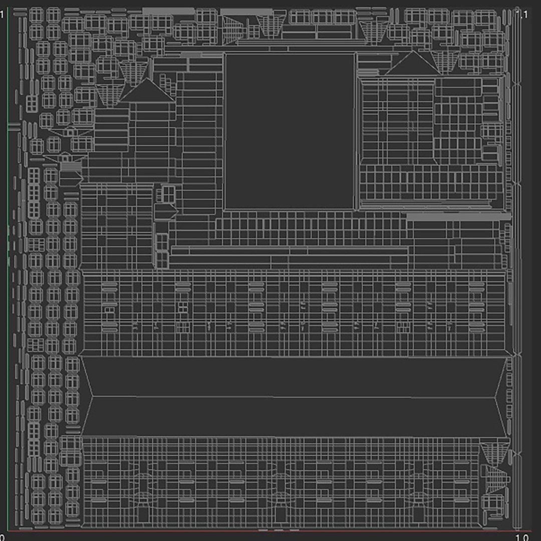 3D model 1-447 3-storey residential building - TurboSquid 2022902