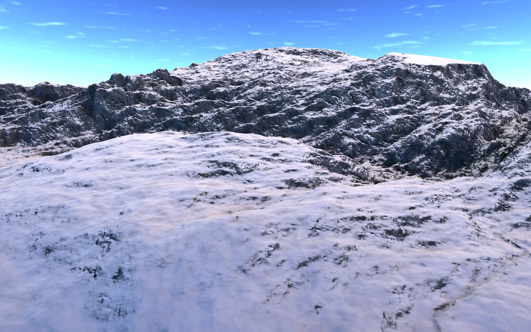 3d Model Mountain Realist Montagnes