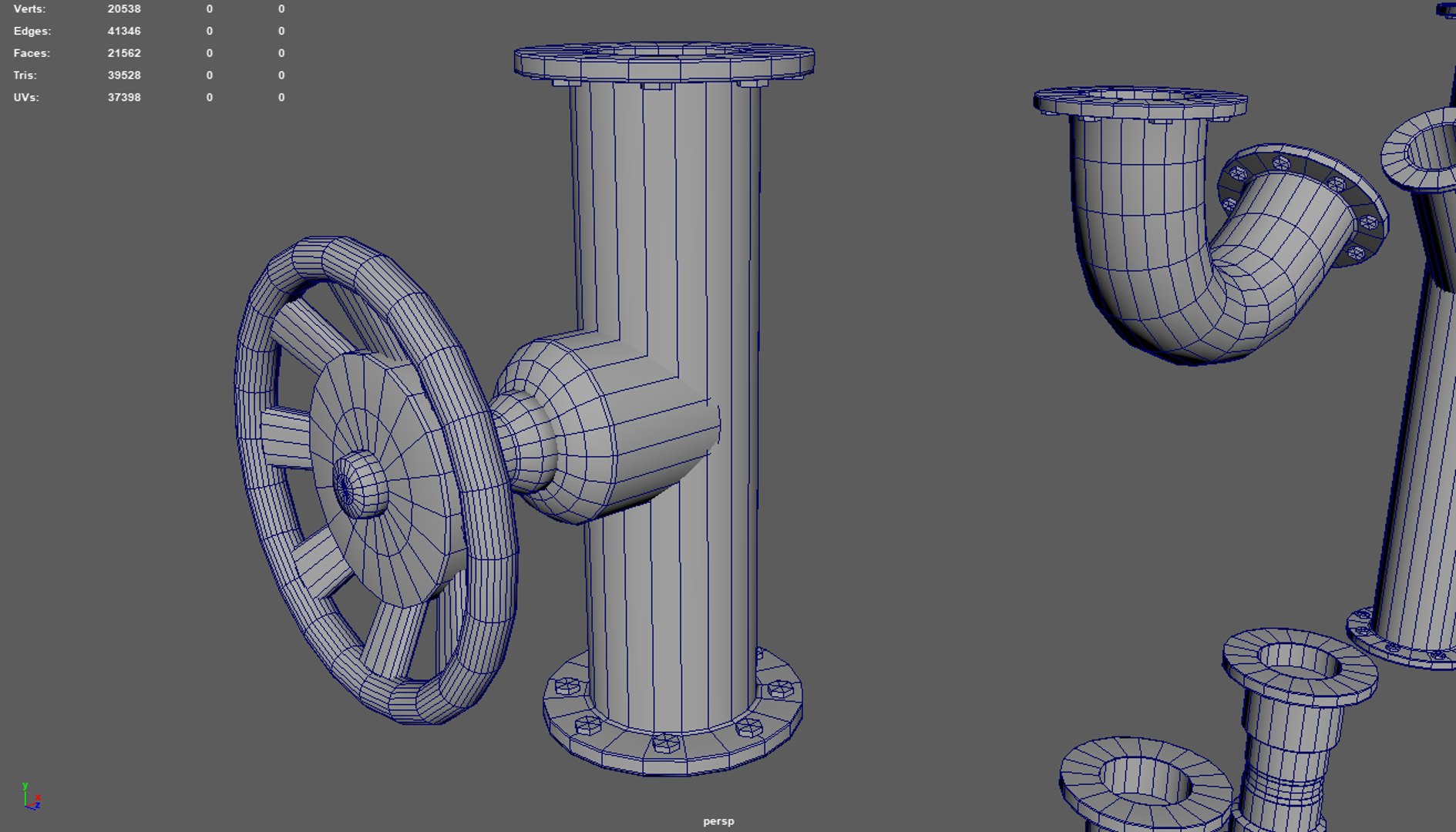 3D Low Poly Pipes Pack Model - TurboSquid 2272433