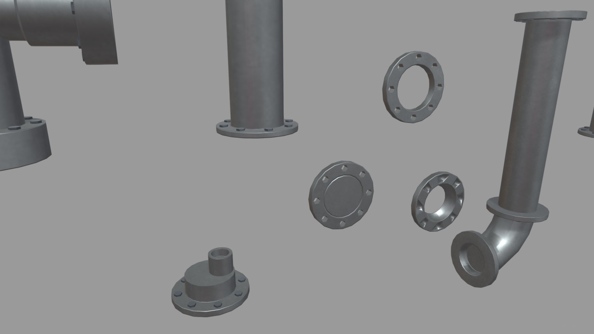 3D Low Poly Pipes Pack Model - TurboSquid 2272433