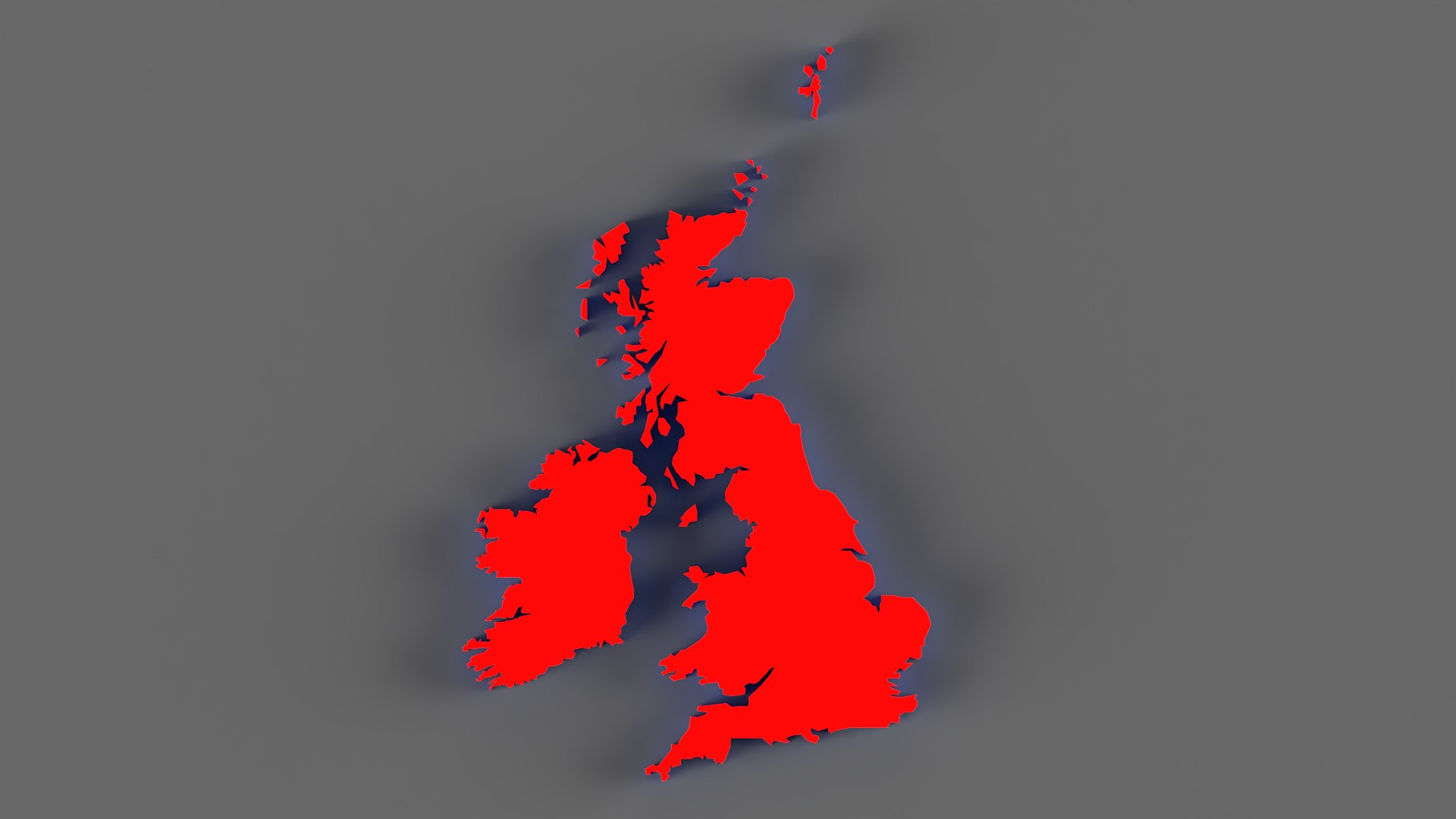 3D UK 3D Map Model - TurboSquid 1980060