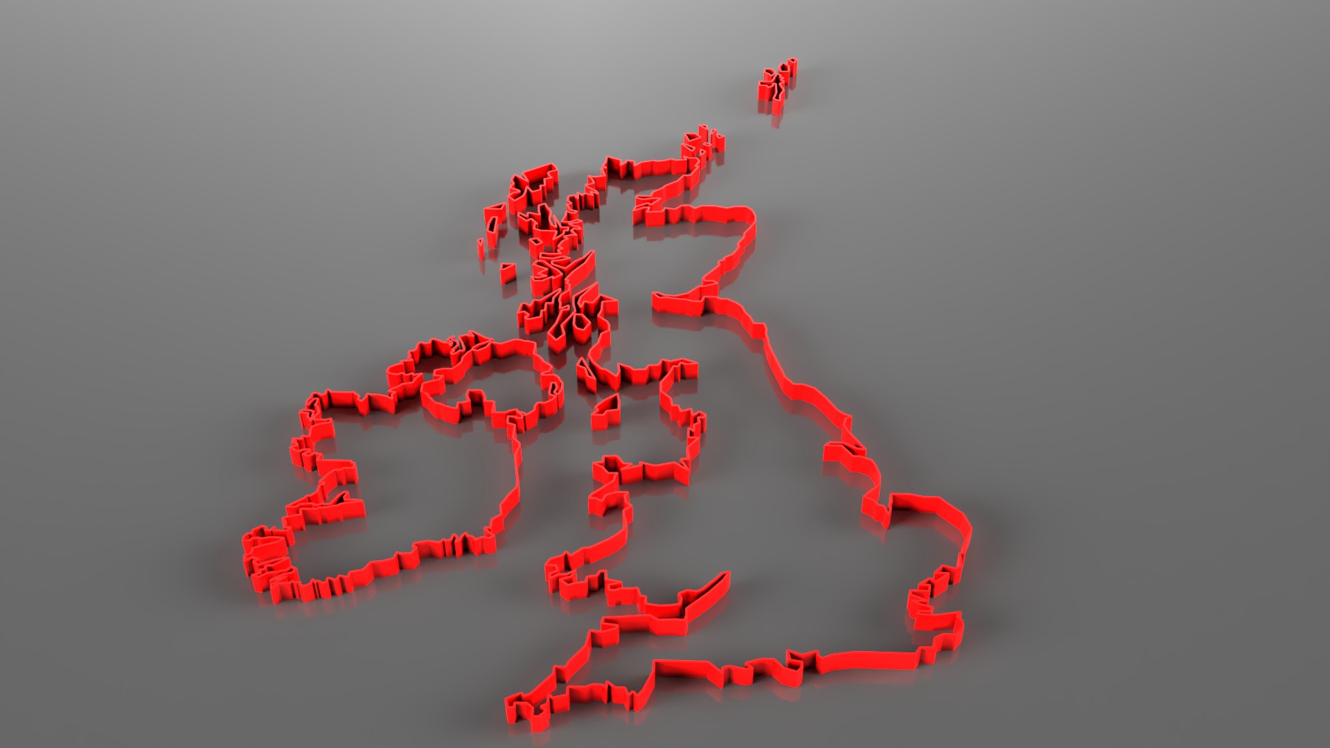 3D UK 3D Map Model - TurboSquid 1980060