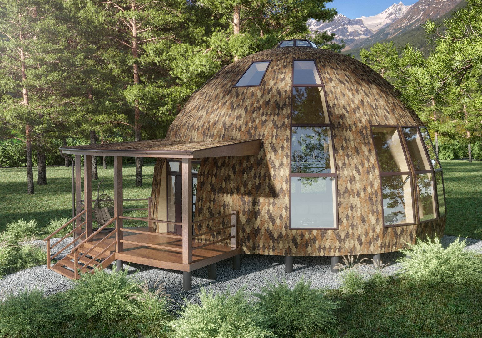 3D Model Dome House - TurboSquid 1819422