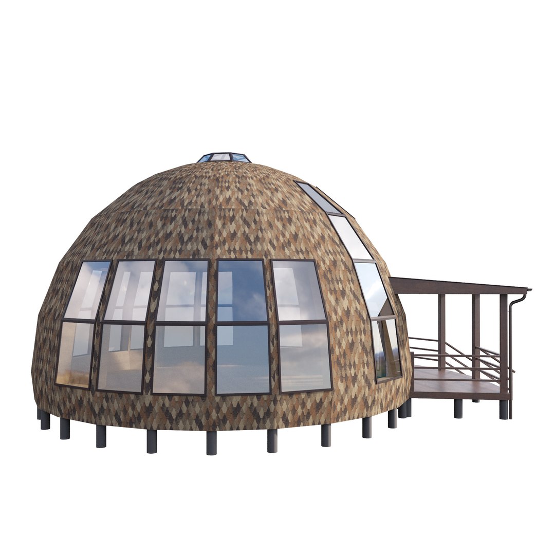 3D Model Dome House - TurboSquid 1819422