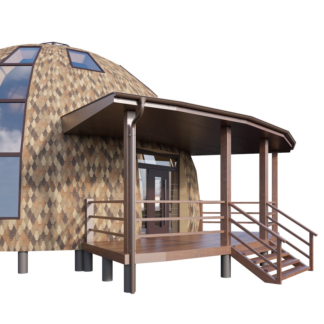 3D Model Dome House - TurboSquid 1819422