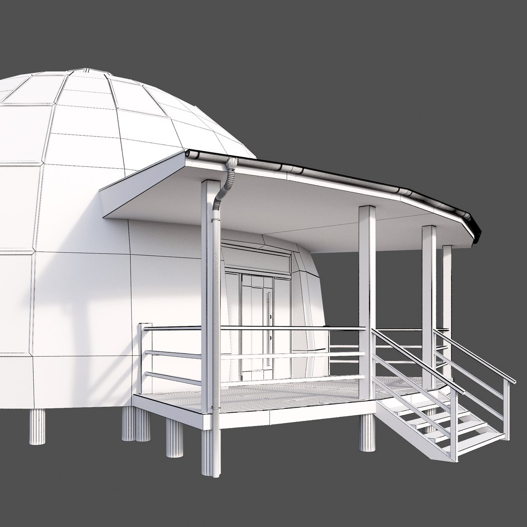 3D Model Dome House - TurboSquid 1819422