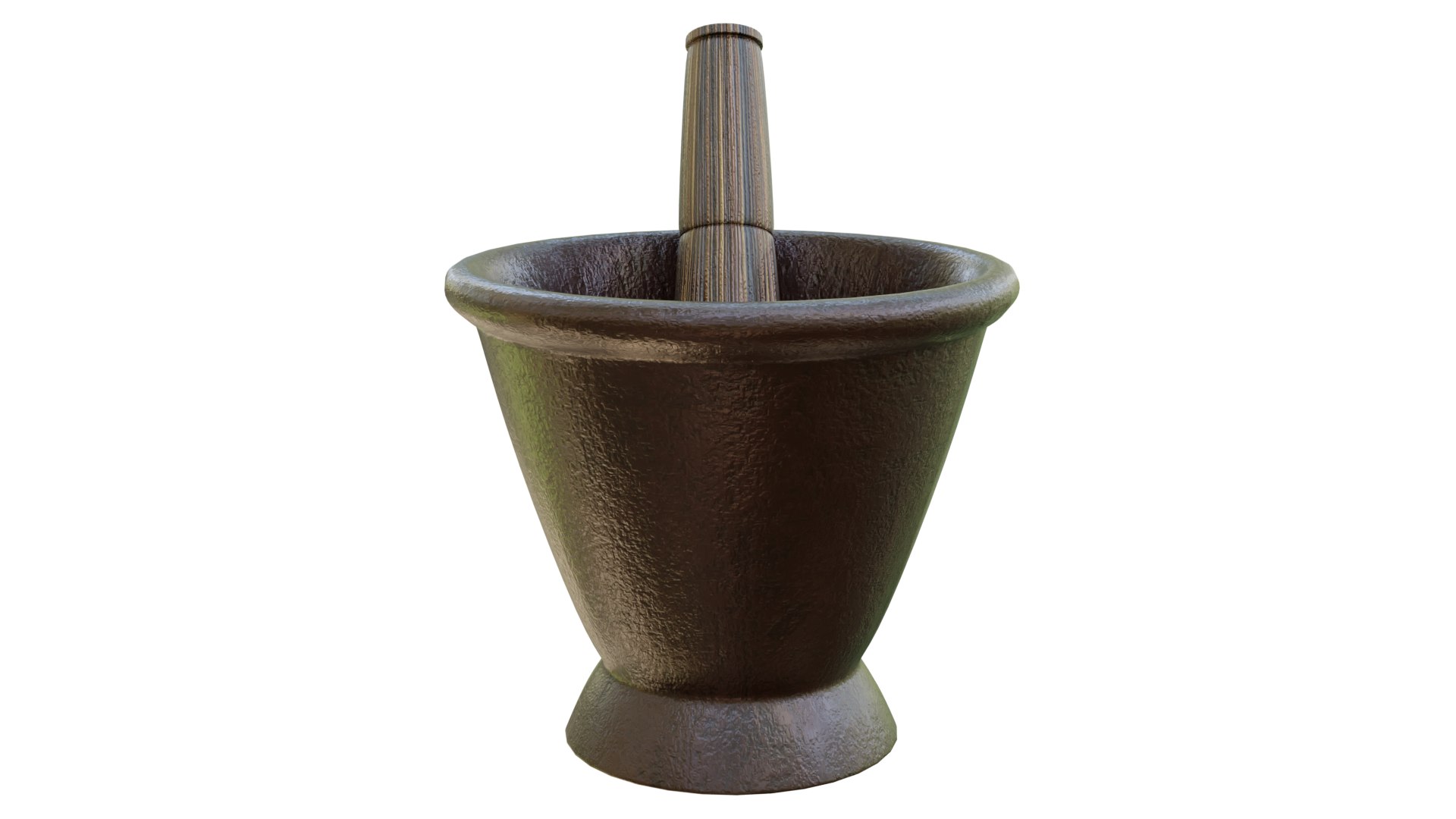 Thai Terracotta Mortar And Pestle 3D Model - TurboSquid 2132642