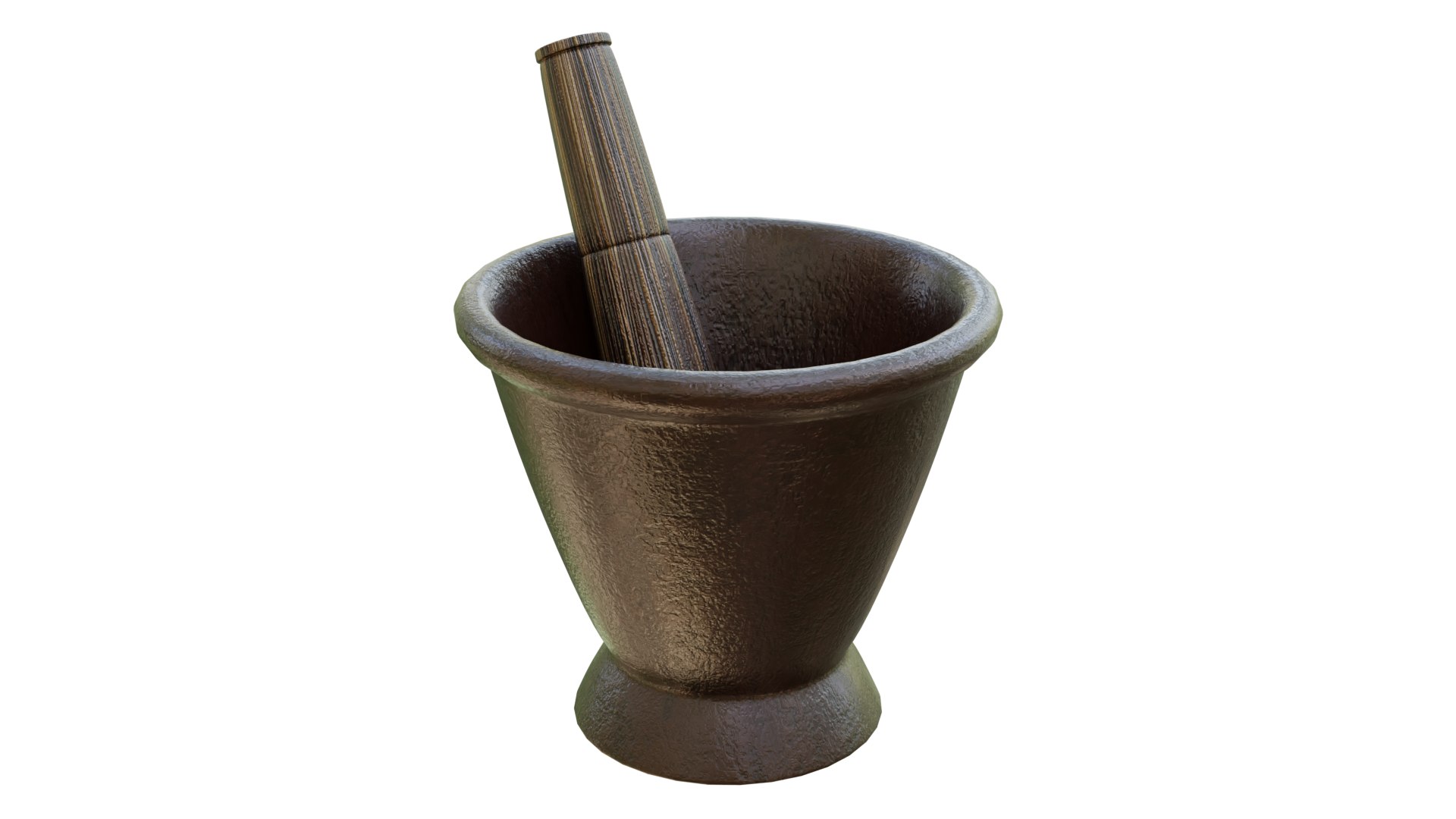 Thai Terracotta Mortar And Pestle 3D Model - TurboSquid 2132642