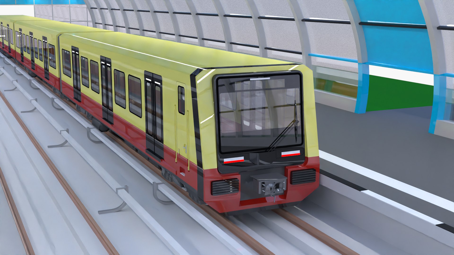 3D Berlin S-bahn Station Model - TurboSquid 2157890
