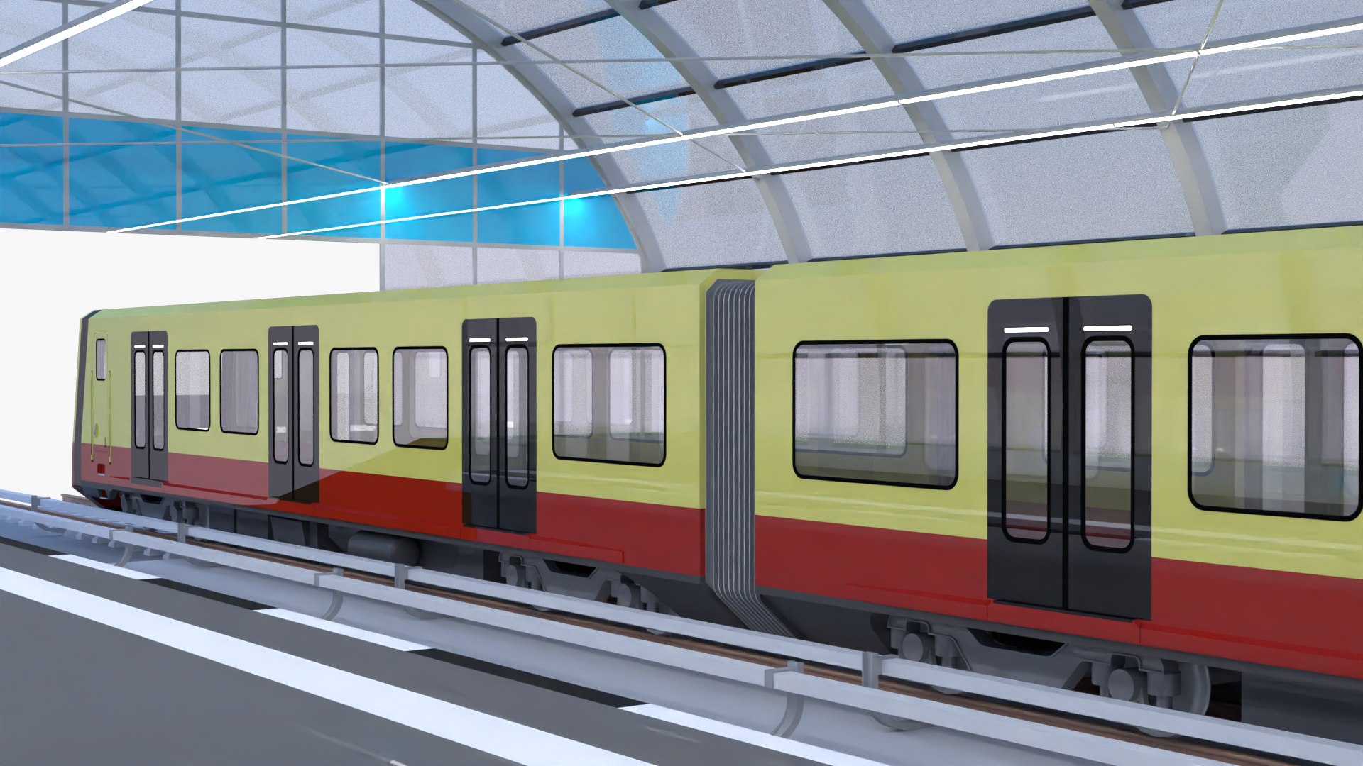 3D Berlin S-bahn Station Model - TurboSquid 2157890