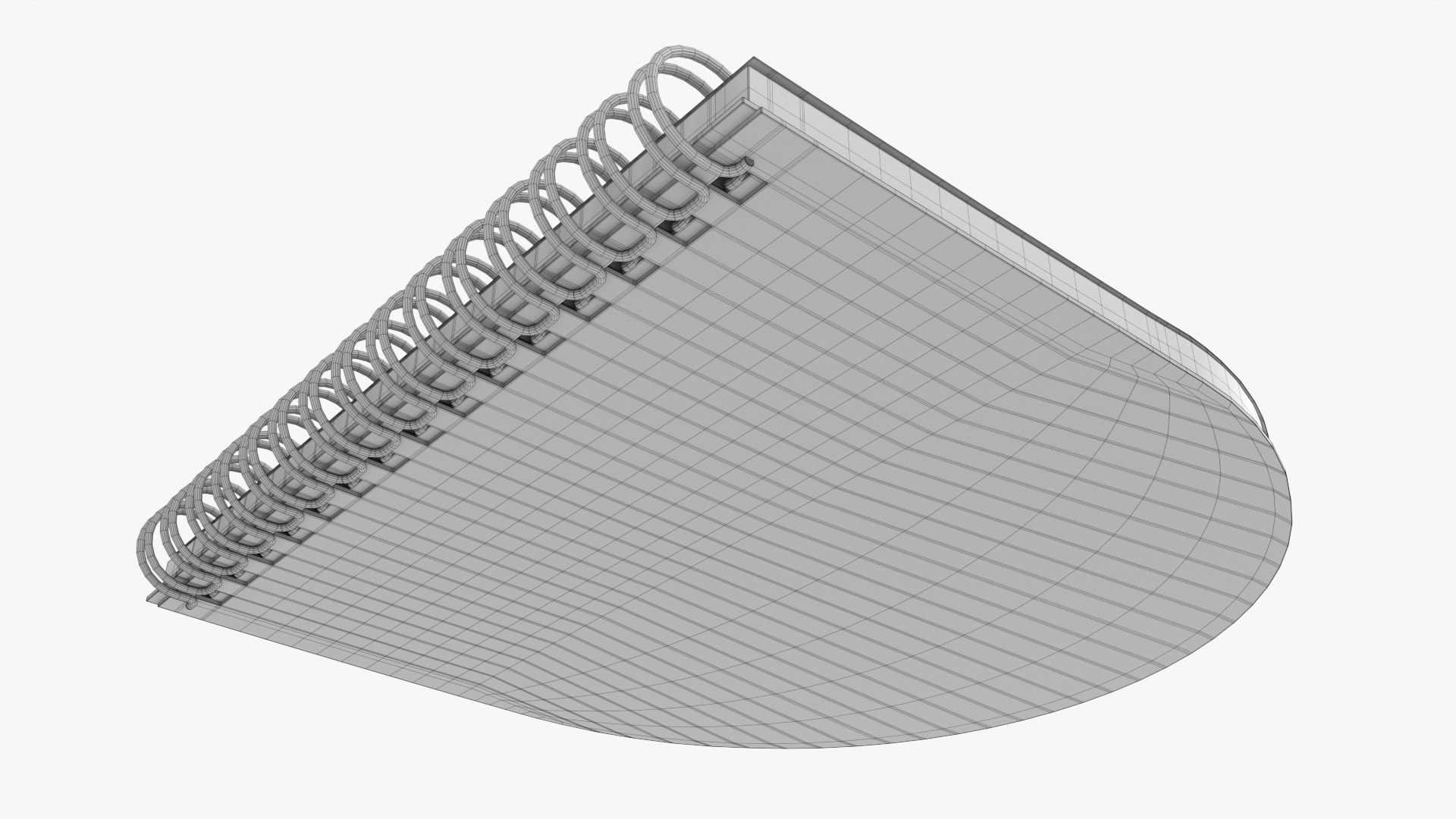 Notebook With Spiral 03 Flipped 3D Model - TurboSquid 1715994