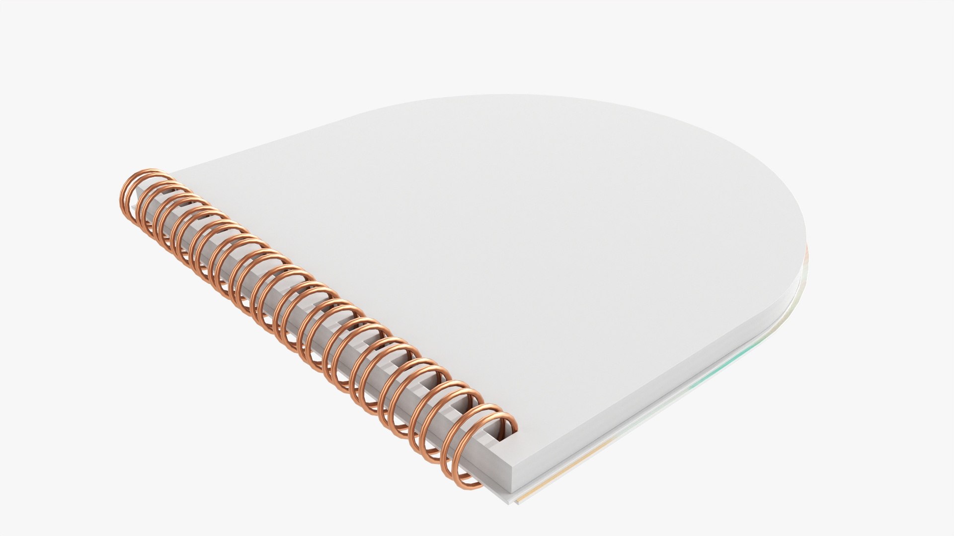 Notebook With Spiral 03 Flipped 3D Model - TurboSquid 1715994
