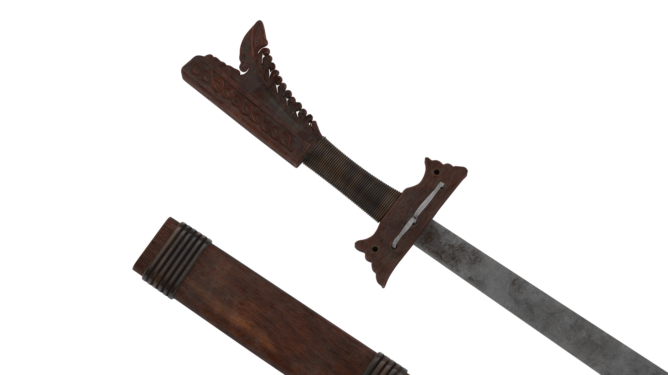 3D Kampilan Sword model - TurboSquid 1762088