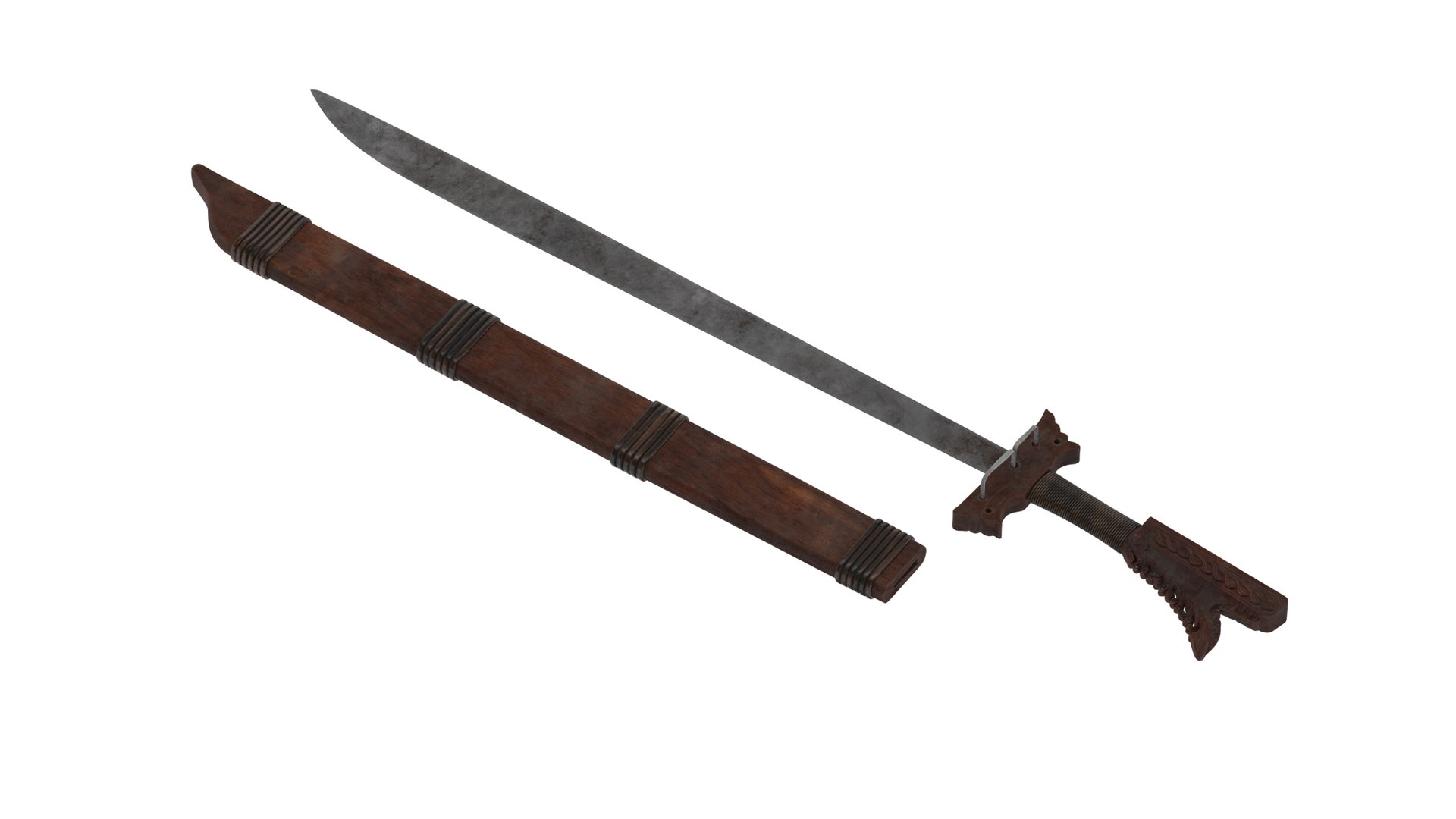 3D Kampilan Sword Model - TurboSquid 1762088