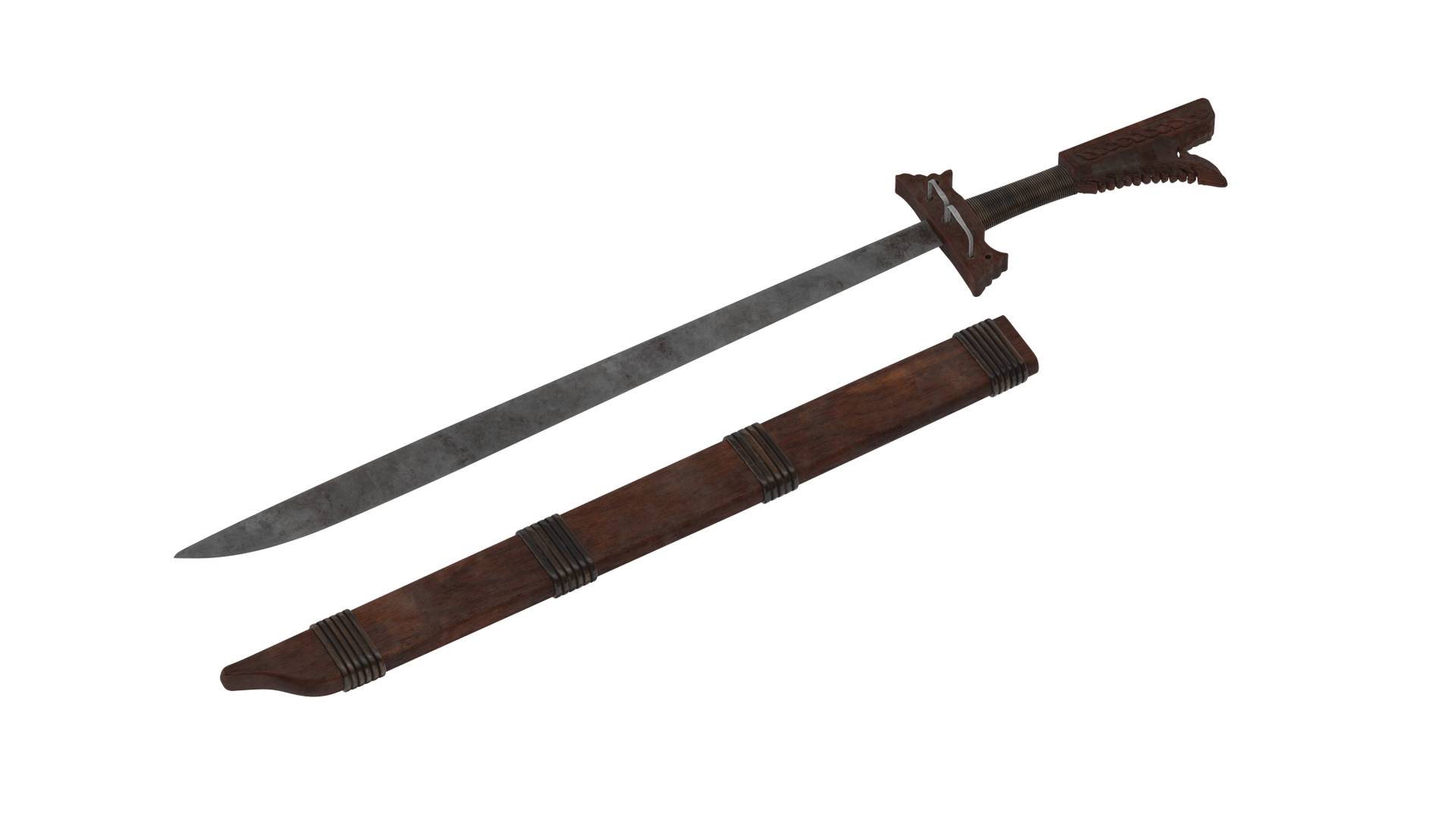 3D Kampilan Sword model - TurboSquid 1762088