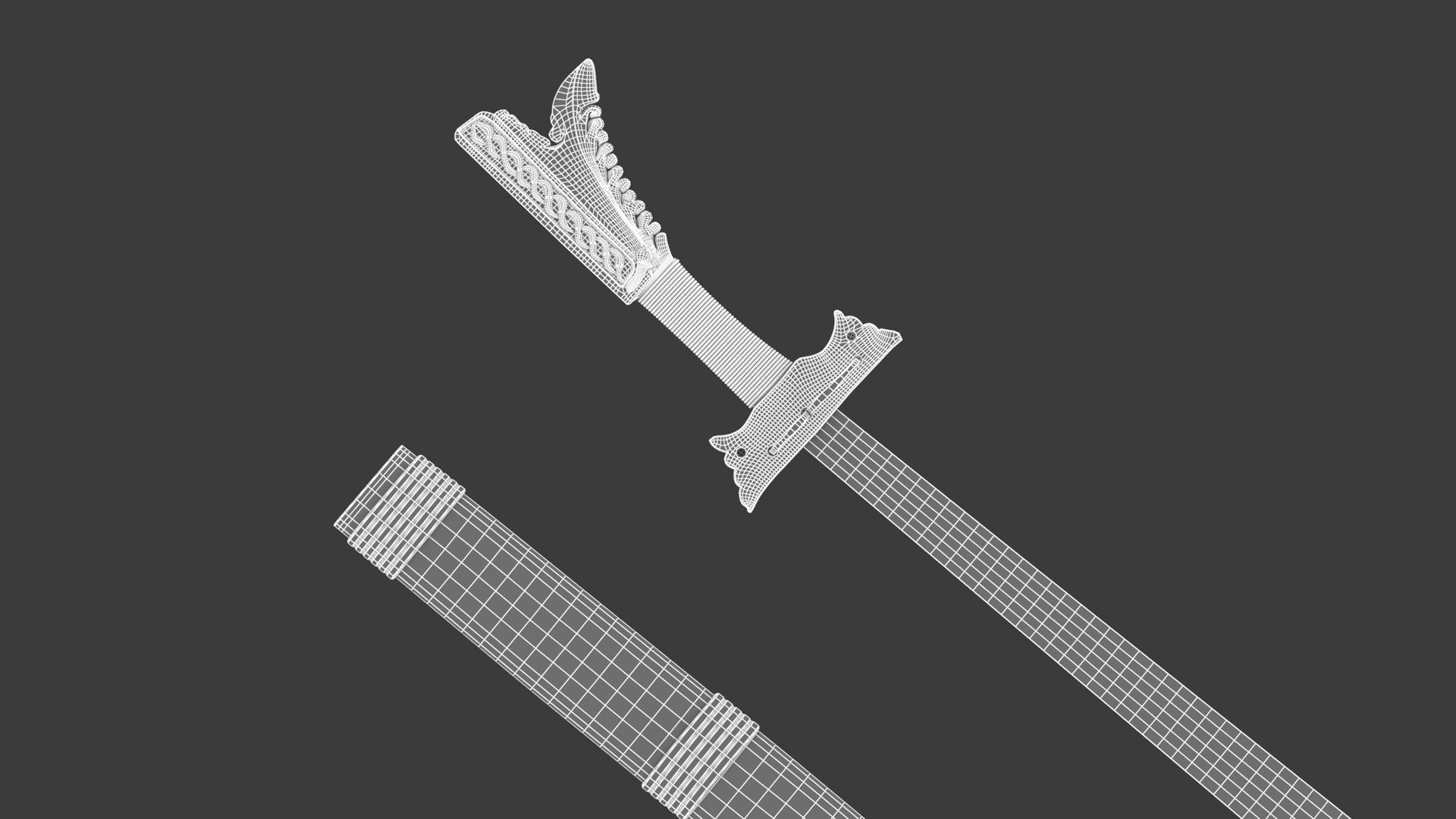 3D Kampilan Sword Model - TurboSquid 1762088