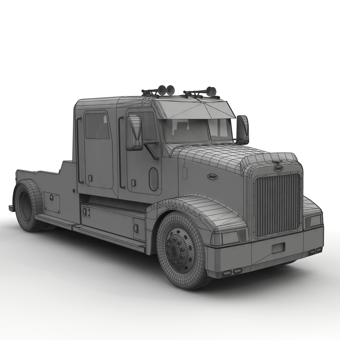 385 Truck Crewcab 3d Model