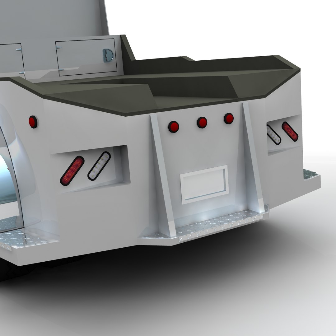 385 Truck Crewcab 3d Model
