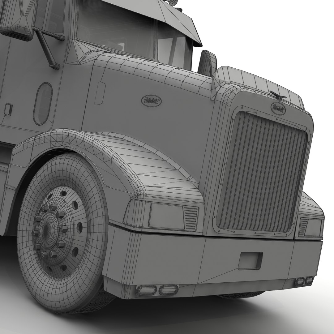 385 Truck Crewcab 3d Model