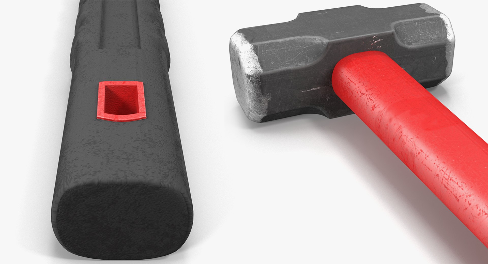 Pickaxe Shovel Hammer 3D Model - TurboSquid 1340189