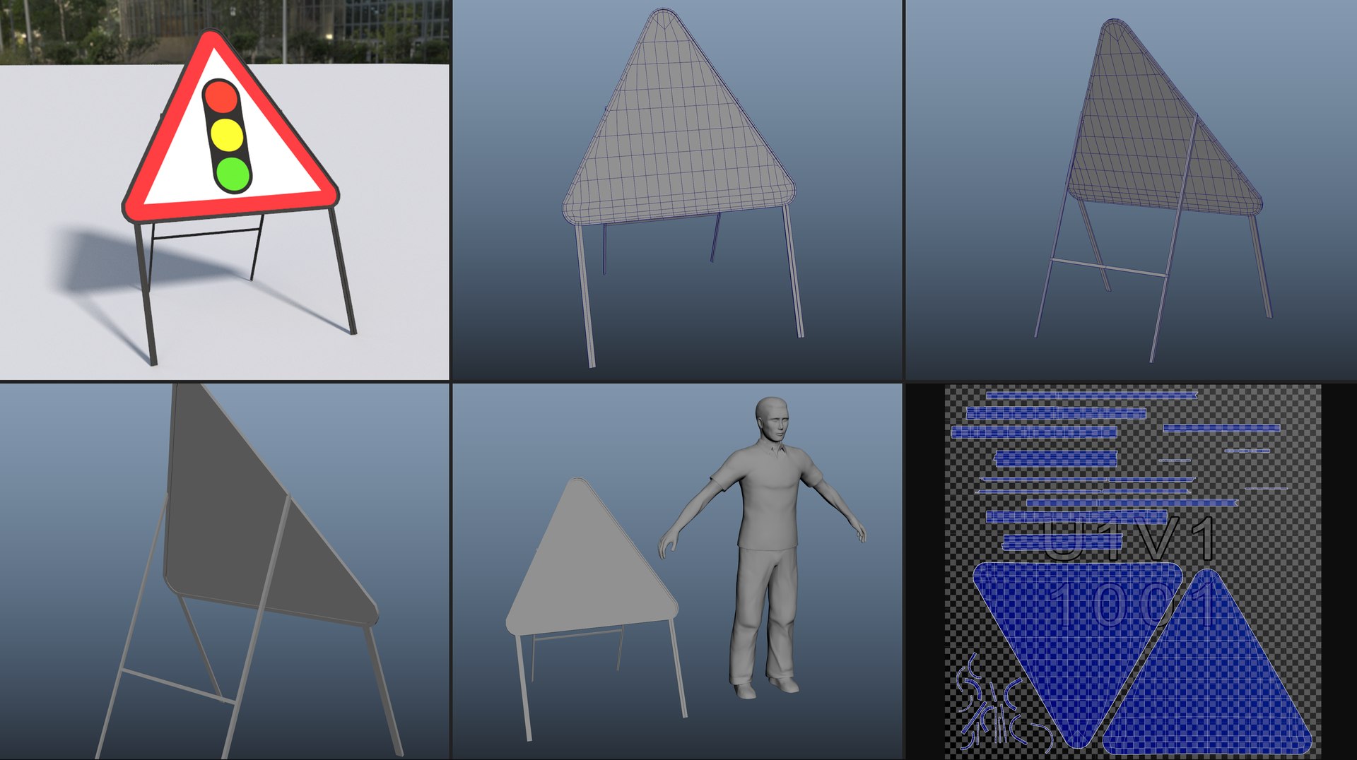 3D Model UK Road Signs Megapack - Game Ready 113 Models - TurboSquid ...