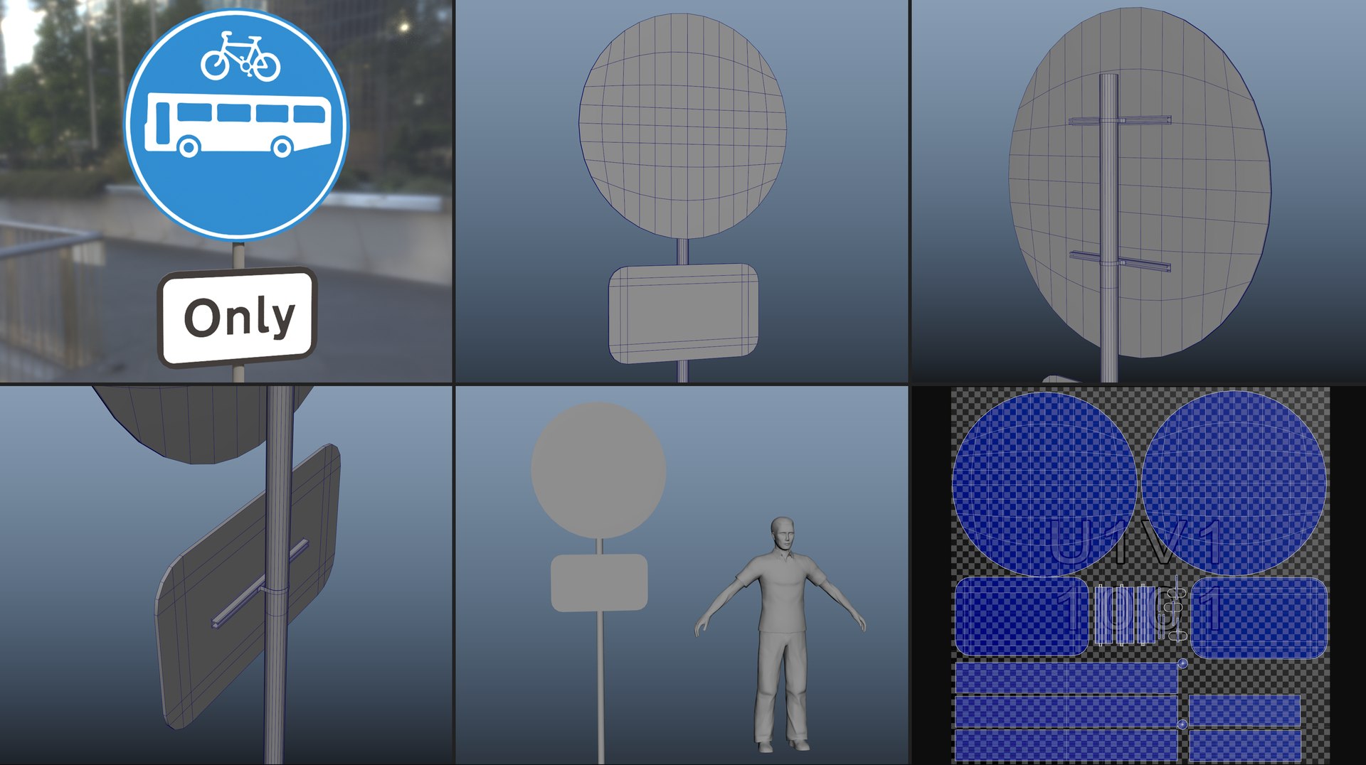 3D Model UK Road Signs Megapack - Game Ready 113 Models - TurboSquid ...