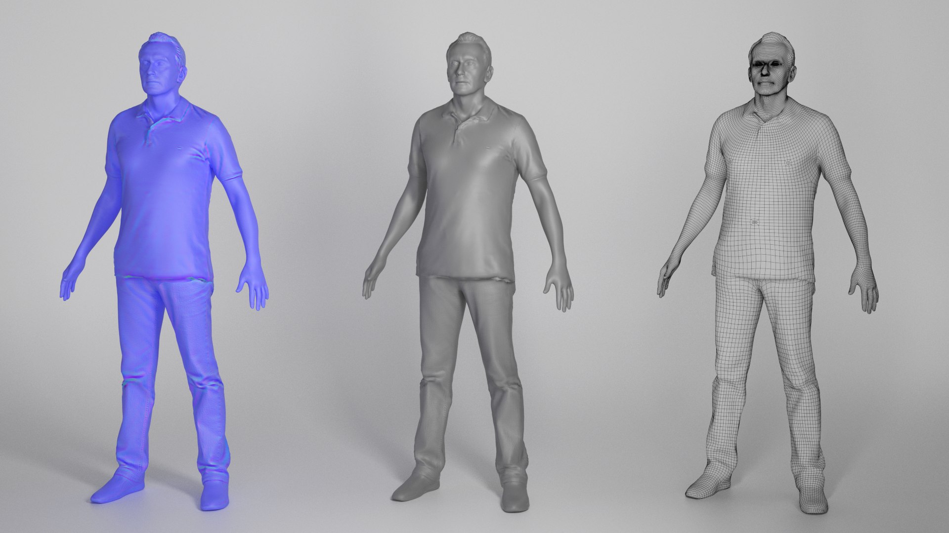 3D Man In Casual Style Ready For Animation 312 - TurboSquid 1740146