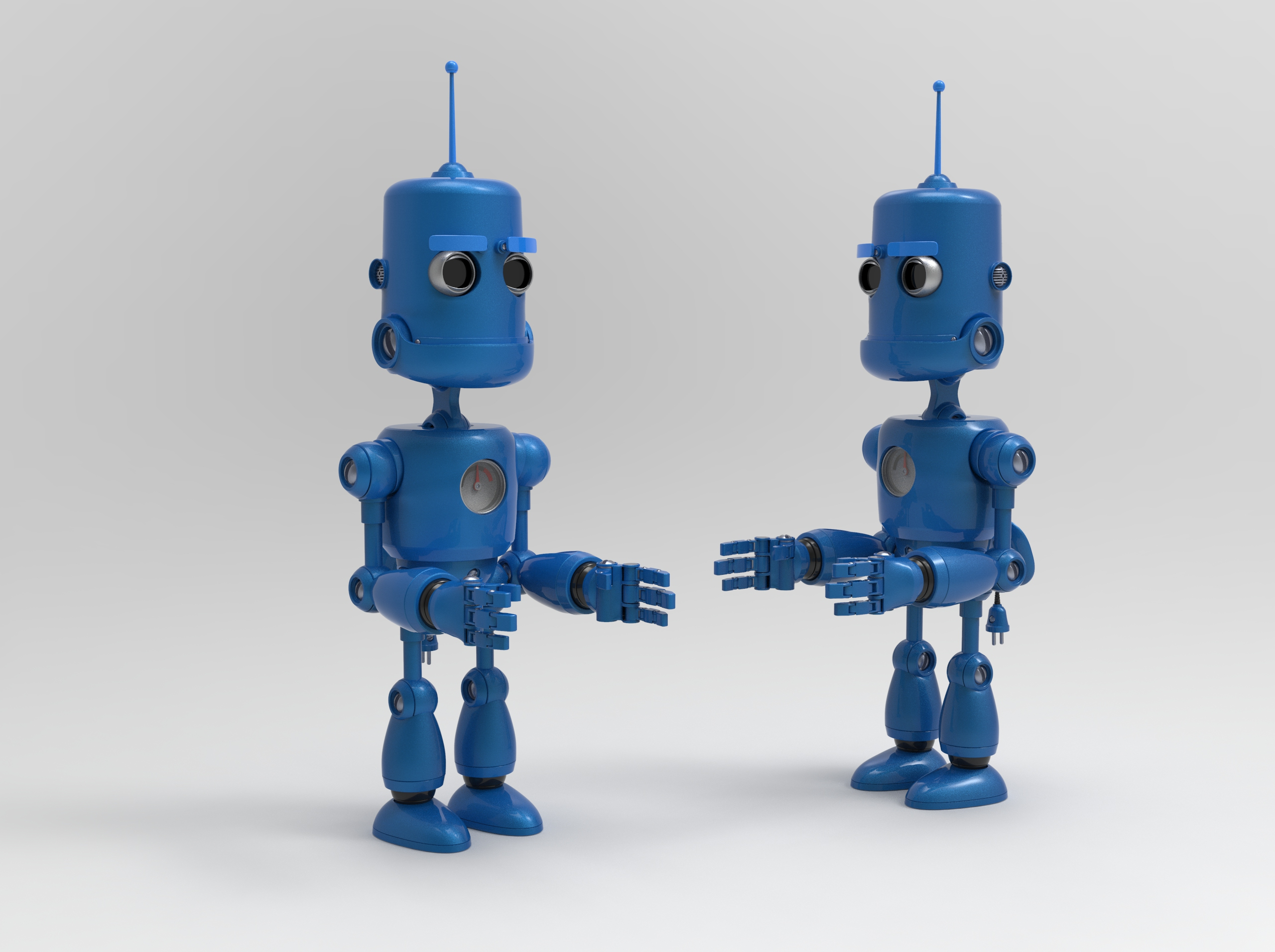 Cartoon robot 3D model - TurboSquid 1458315