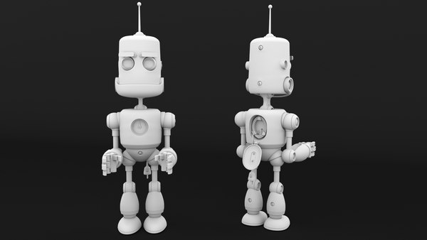 Cartoon robot 3D model - TurboSquid 1458315