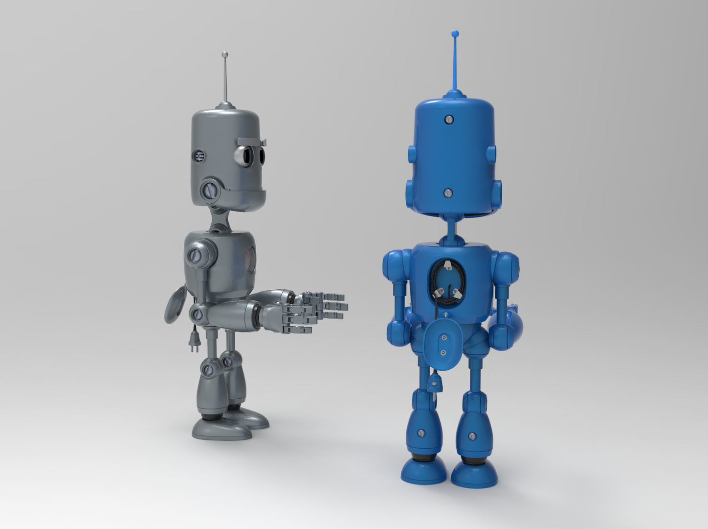 Cartoon robot 3D model - TurboSquid 1458315