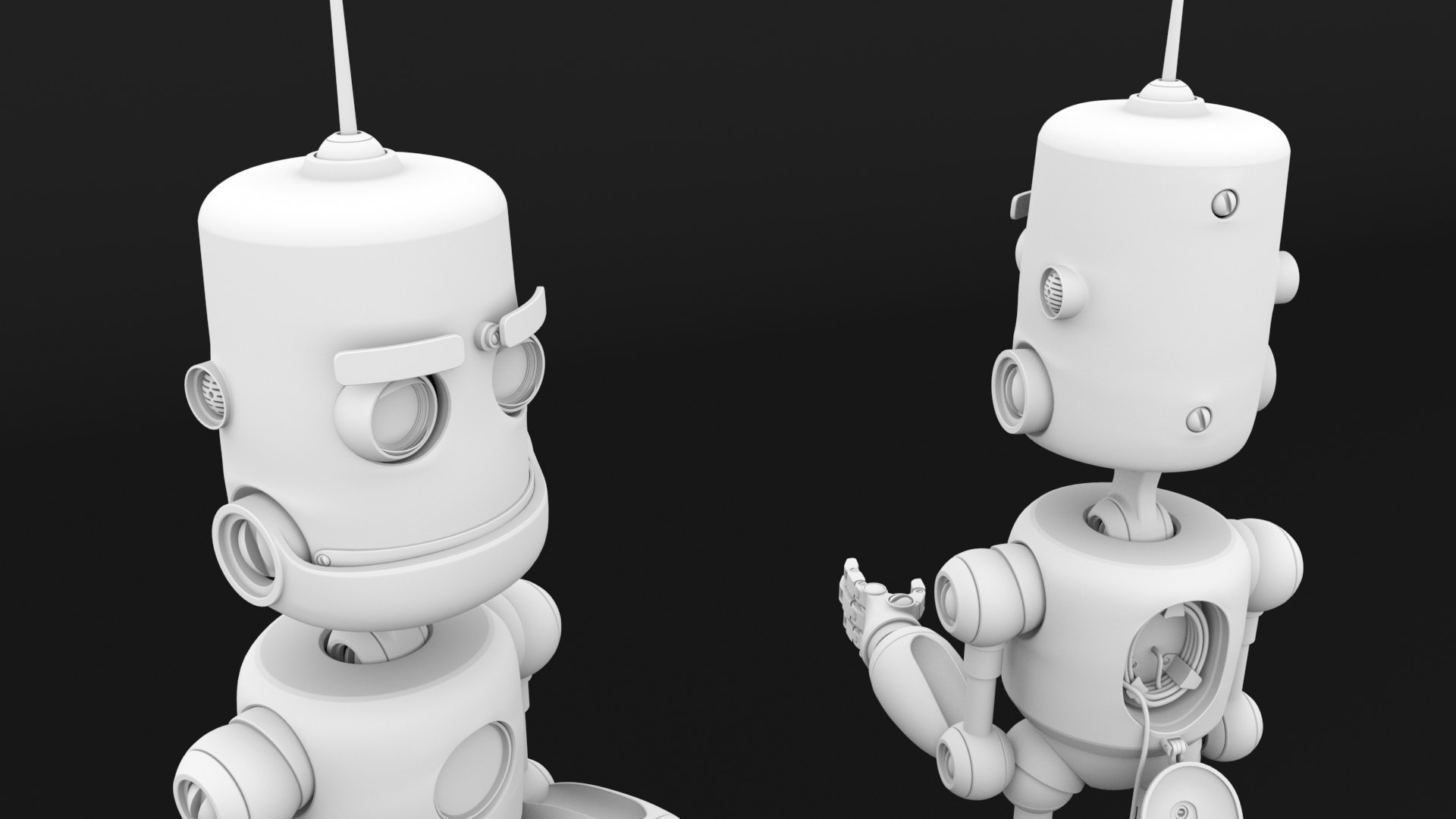 Cartoon robot 3D model - TurboSquid 1458315