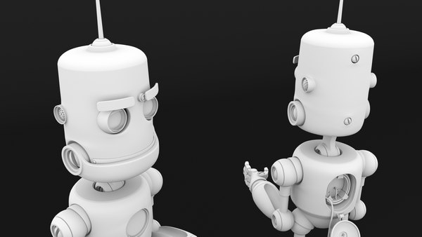 Cartoon robot 3D model - TurboSquid 1458315