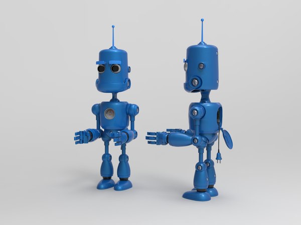 3D cartoon robot model - TurboSquid 1504412