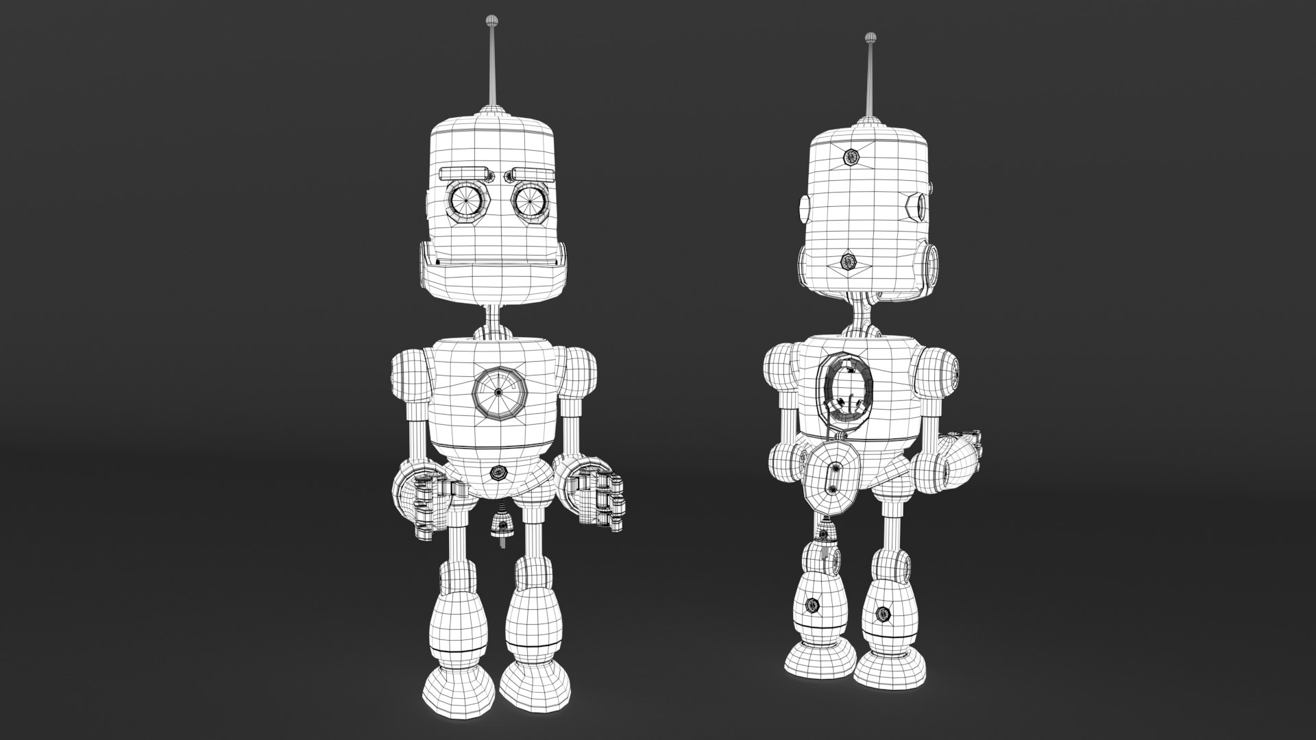 Cartoon robot 3D model - TurboSquid 1458315