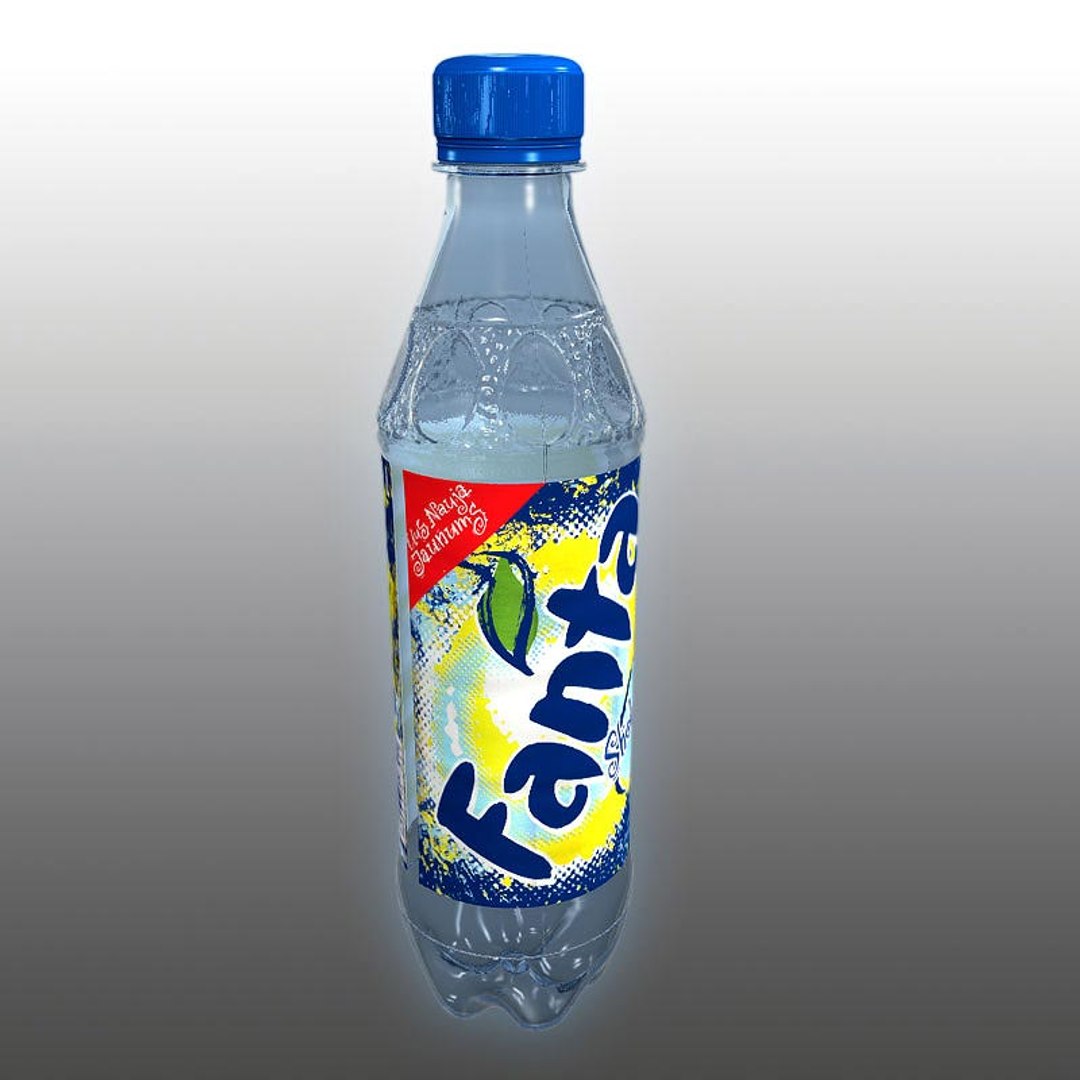 fanta shokata plastic bottle 3d model