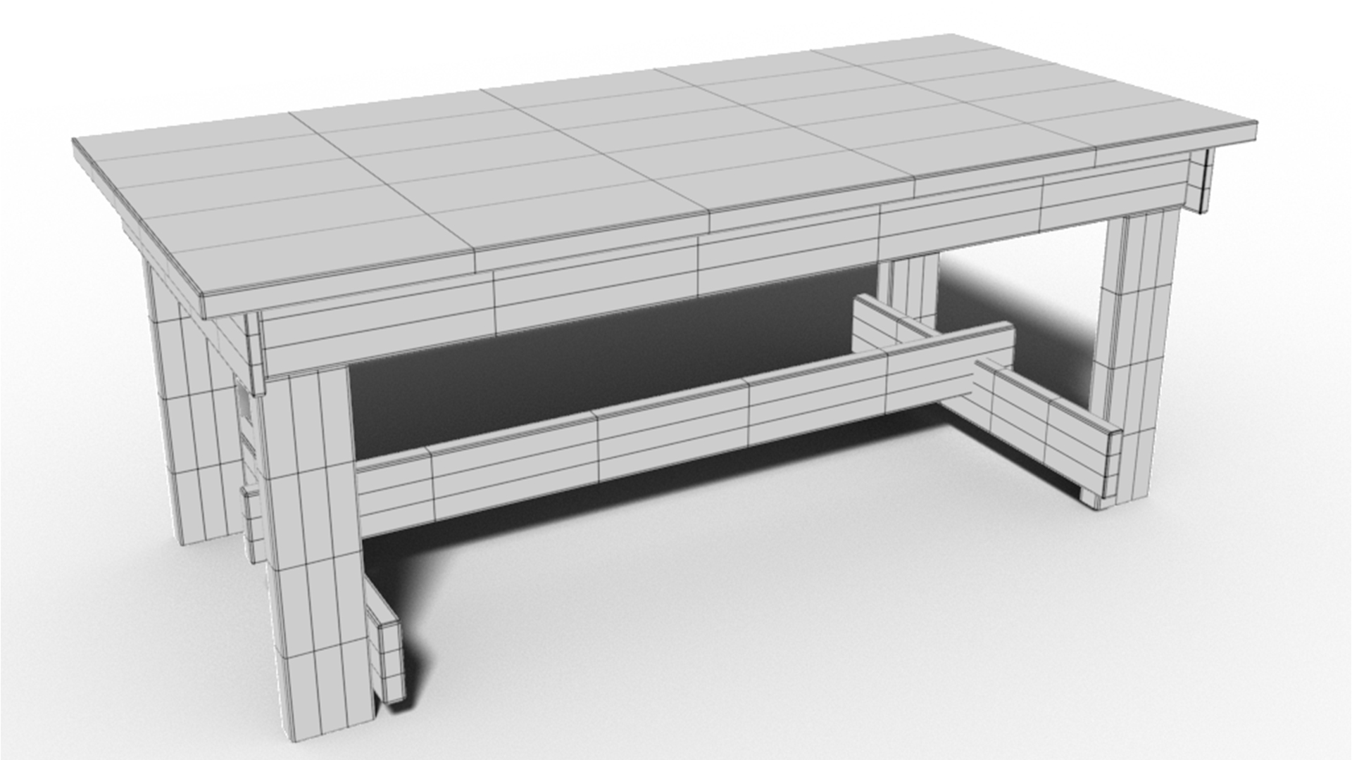 3D Workshop Table with Textures - TurboSquid 2034432