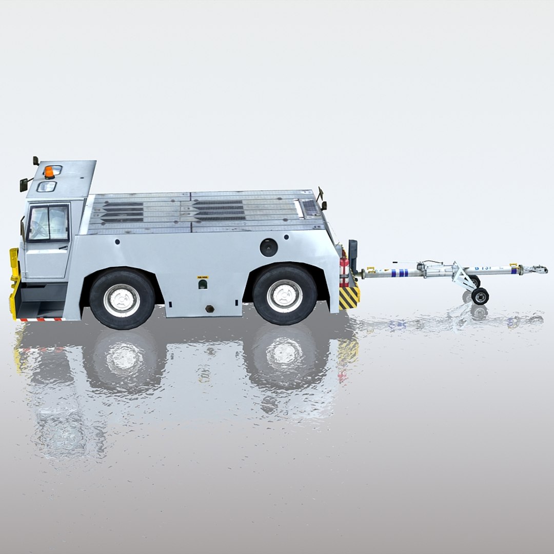 Push-back Aircraft Tractors Towbar 3d Max